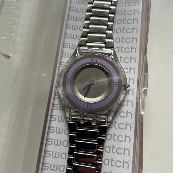 Swatch | Accessories | Woman Wristwatch Swatch Little While Purple ...